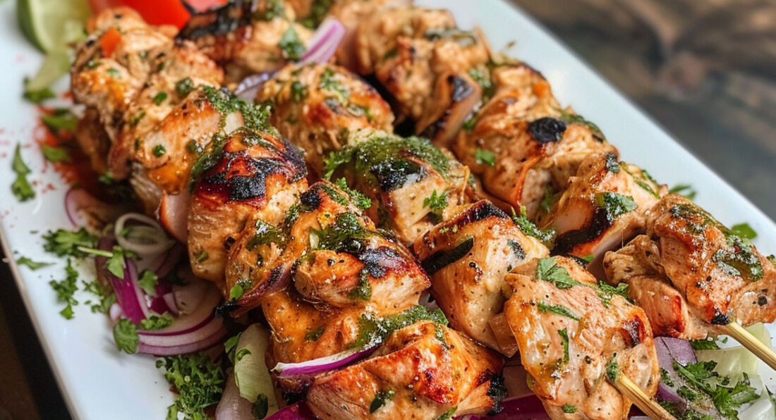 High Protein Chicken Kebab Recipe – LA Muscle - AU & NZ